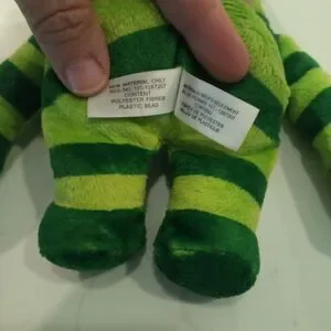 Toys | 7 Stuffed Animal Brobee Green Striped Monster Yo Gabba Gabba ...